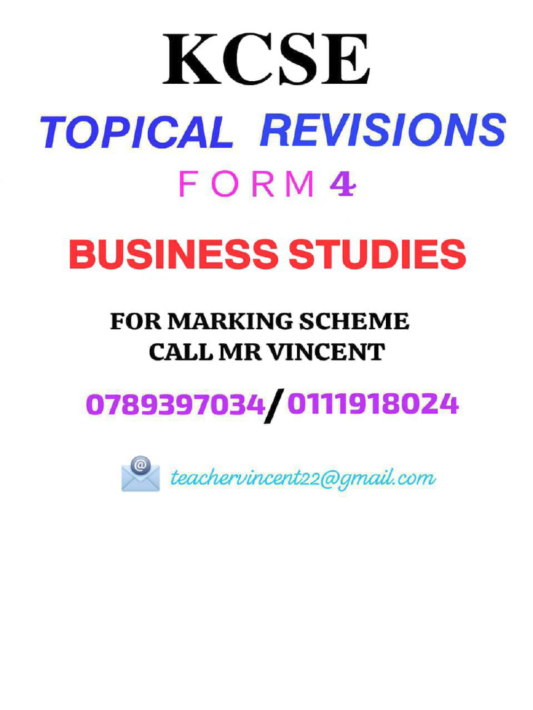 Buss Form 4 Topical Questions | PDF | Taxes | Public Finance