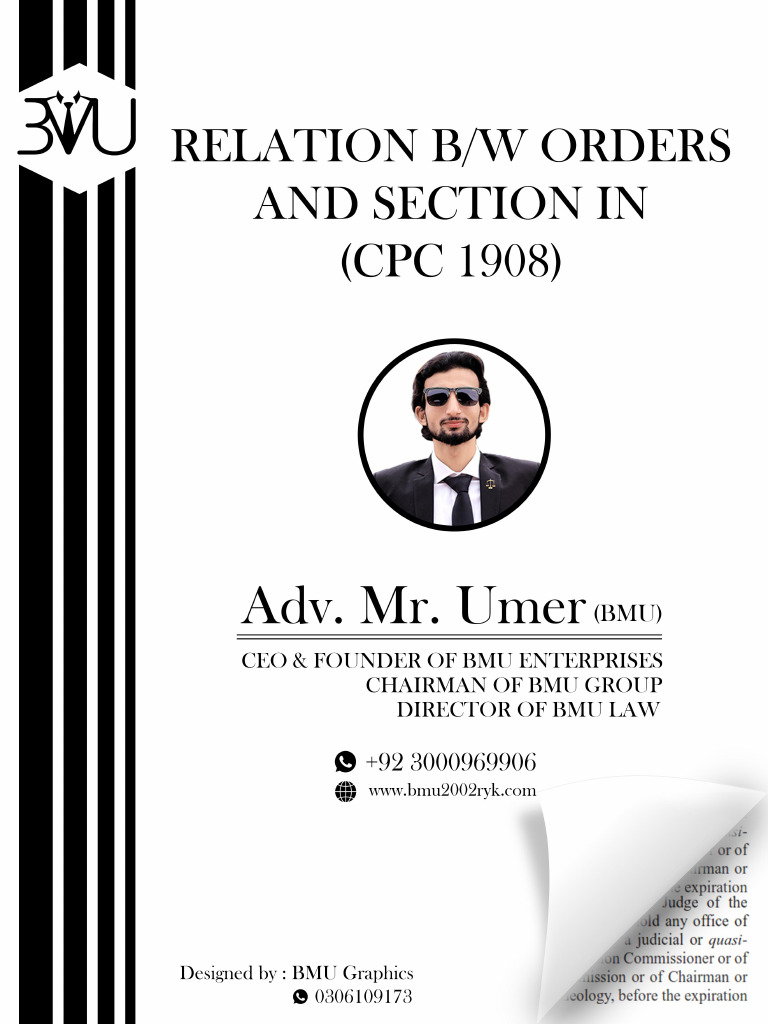 Relation Between Sections and Orders in CPC 1908 | PDF