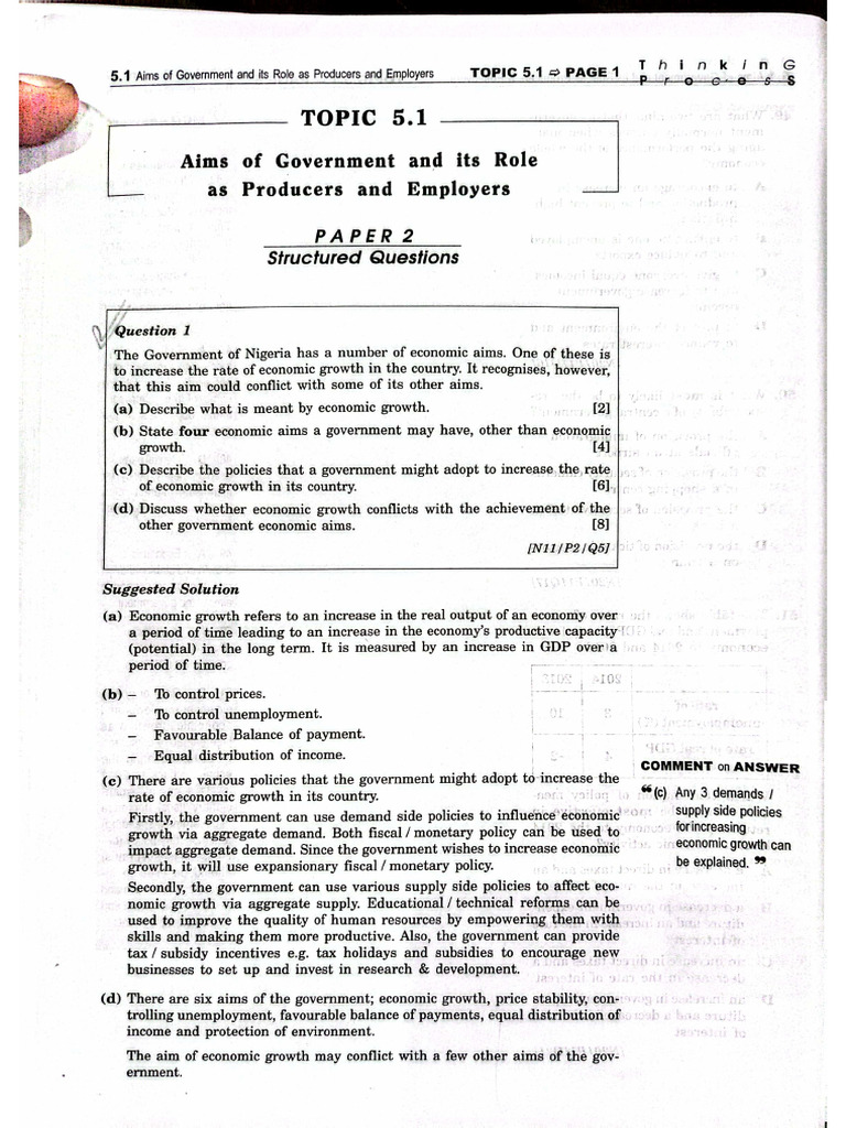 Economics Theory Grade 11 | PDF