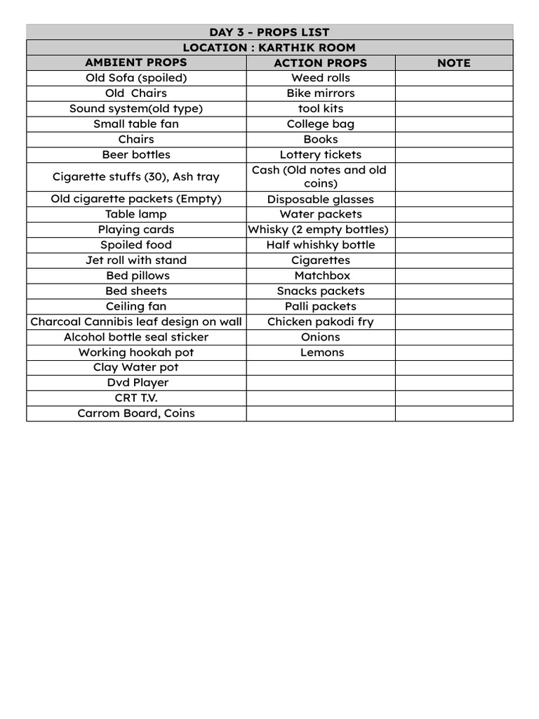 Day-3 Props | PDF