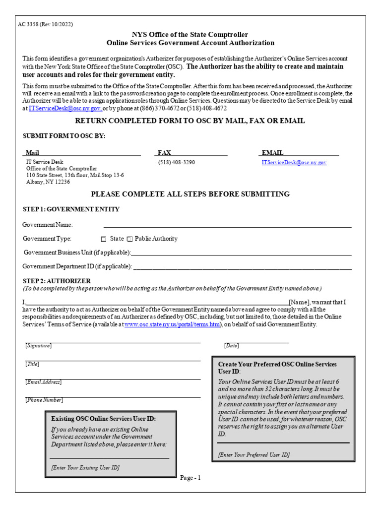 Agency Form Ac3358 Fe | PDF | Computing | Cyberspace