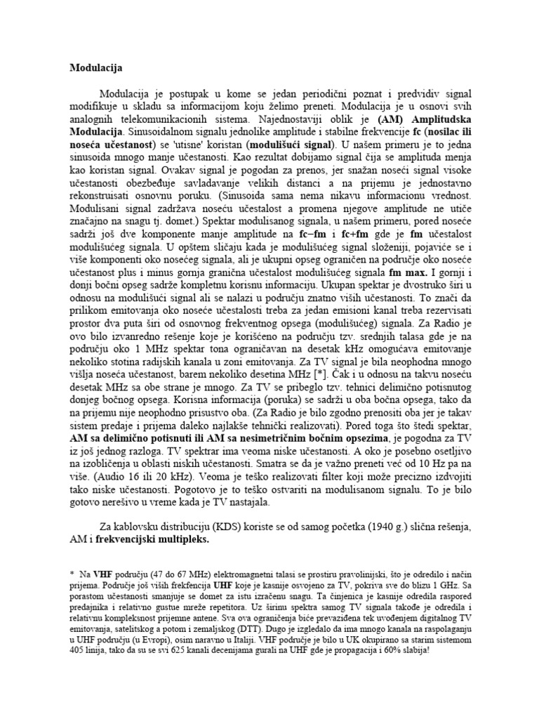 1 Modulacija V 1.1 | PDF