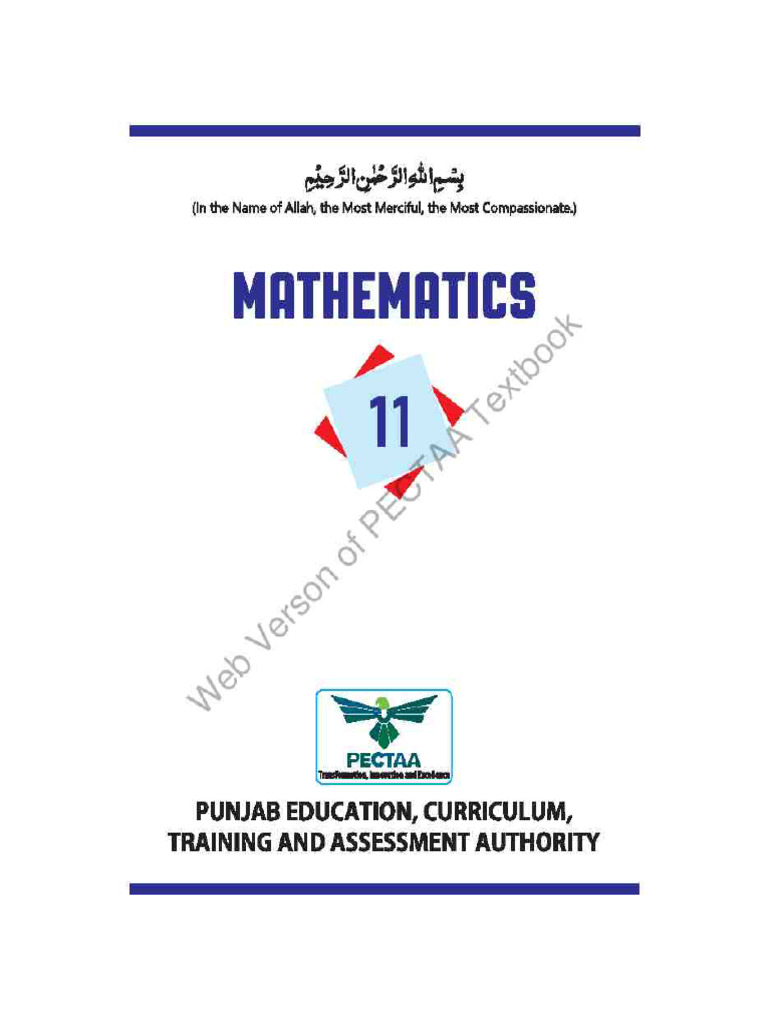 11th Class Mathematics Punjab Board Book Chapter 1 | PDF