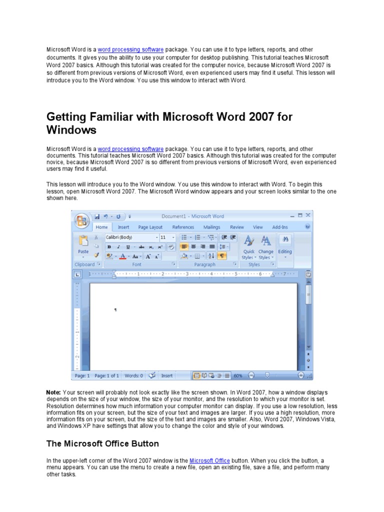 Practical Ms Word | Microsoft Word | Computer File