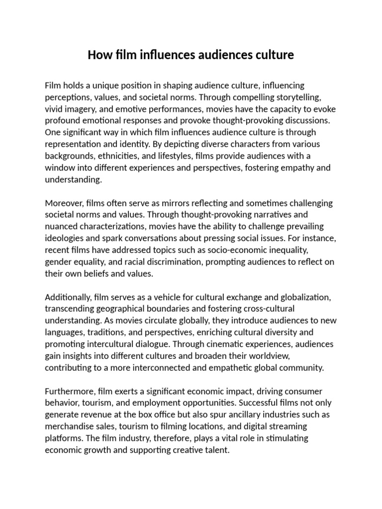 Cultural Studies Assignment | PDF | Empathy | Gender Role