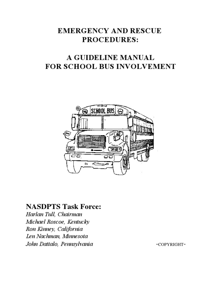 Rescue Manual | School Bus | Bus
