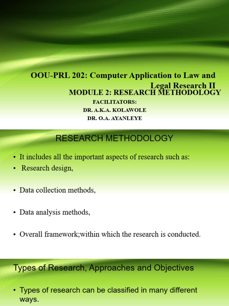 Oou-Prl 202 Module 2 Research Methodology | PDF | Methodology ...