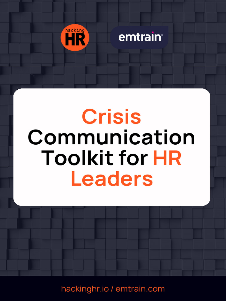 Crisis Communication Toolkit For HR Leaders | PDF | Communication | Layoff
