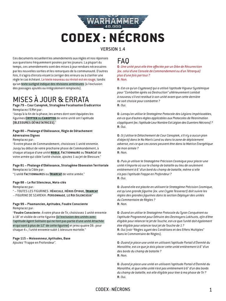 MAJ Codex Necrons | PDF