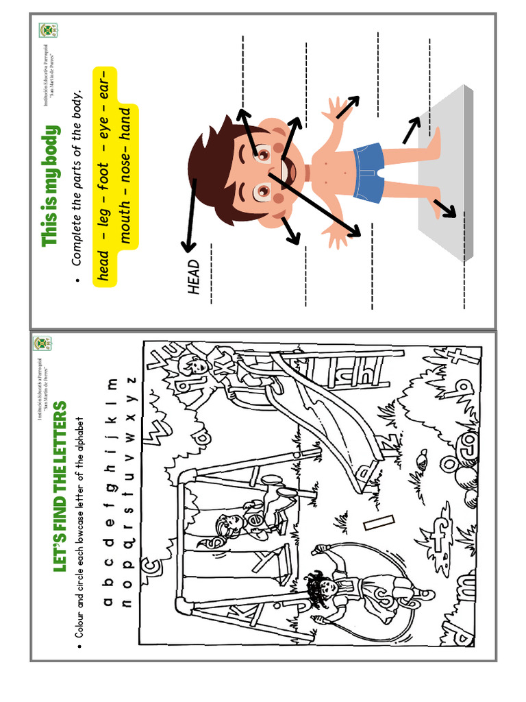 Body Parts - 1ST GRADE | PDF