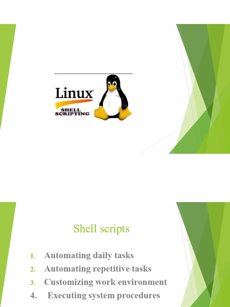 Shell Scripts Introduction | PDF
