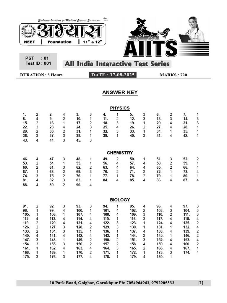 All India Interactive Test Series Answers | PDF | Chess | Chess Theory