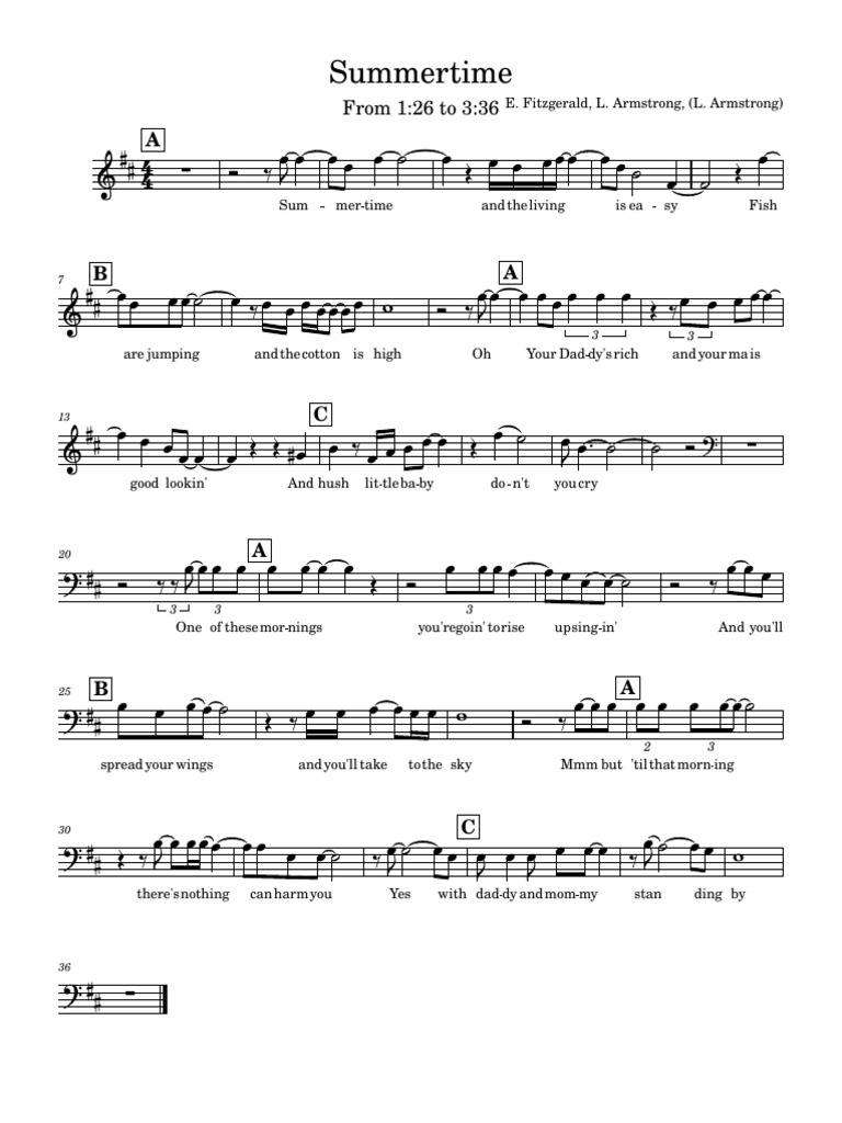 Summertime Ella Fitzgerald | PDF