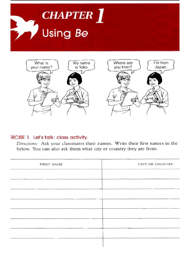 (Using Be) English 101 | PDF