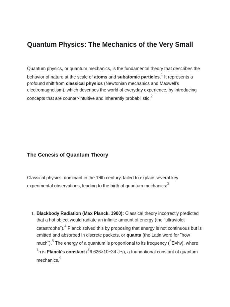 Quantum Physics | PDF | Quantum Mechanics | Electron