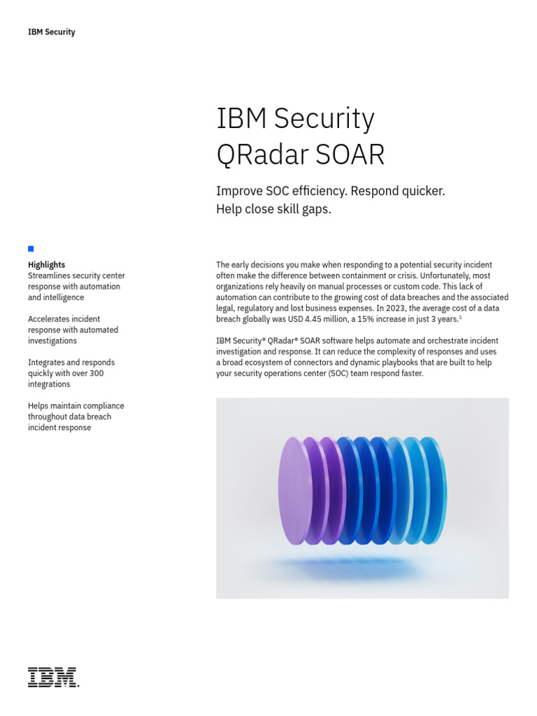 Optimize Incident Response with QRadar SOAR | PDF | Ibm | Automation