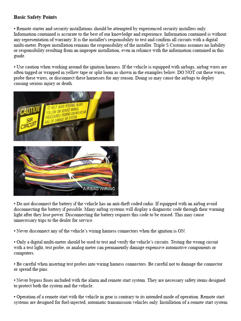 CarTips - Safety Points | PDF