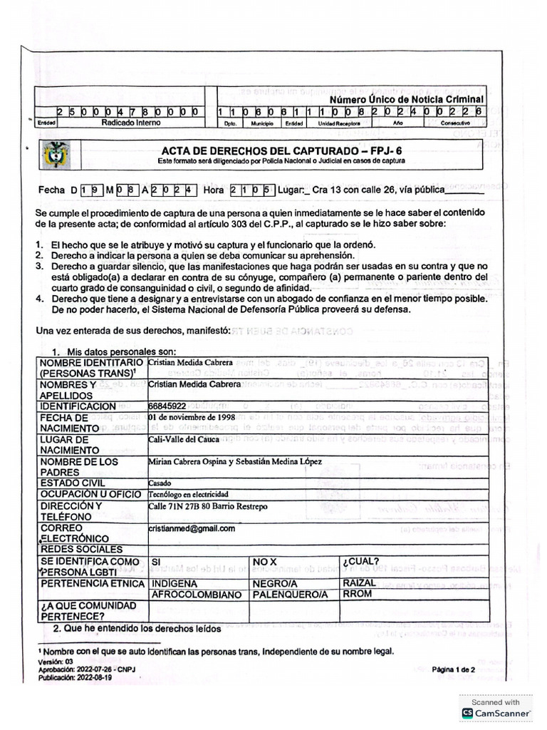 Word Noticia Criminal | PDF