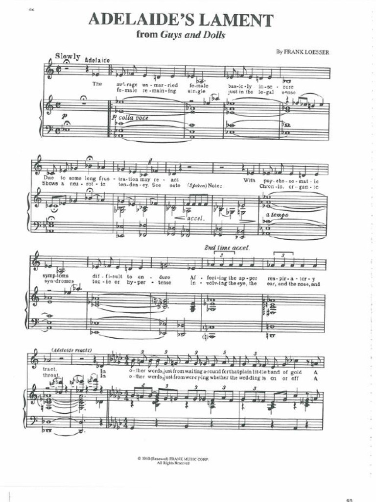 Adelaide's Lament | PDF