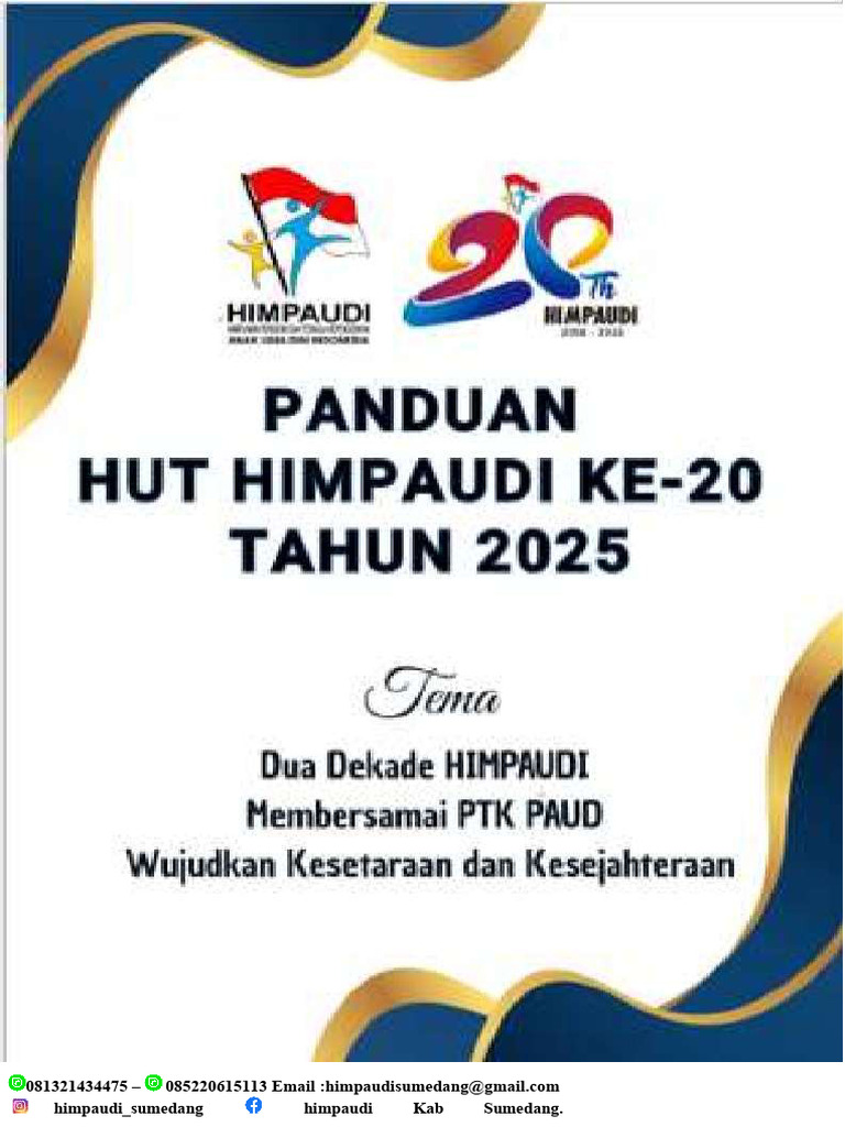 Panduan HUT ke-20 HIMPAUDI 2025 | PDF