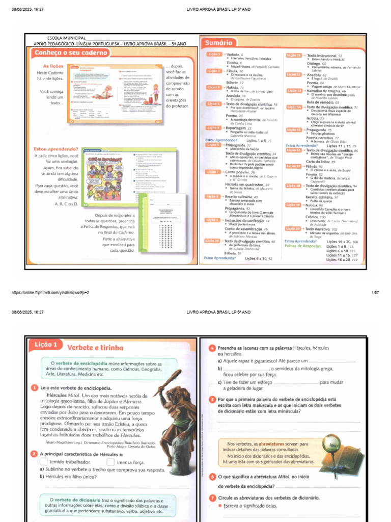 Livro Aprova Brasil LP 5º Ano | PDF