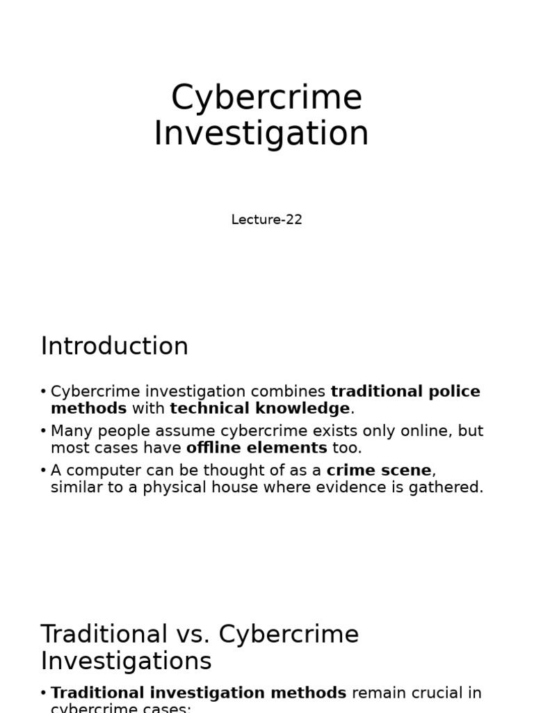 Cybercrime Investigation Techniques Explained | PDF | Ip Address ...