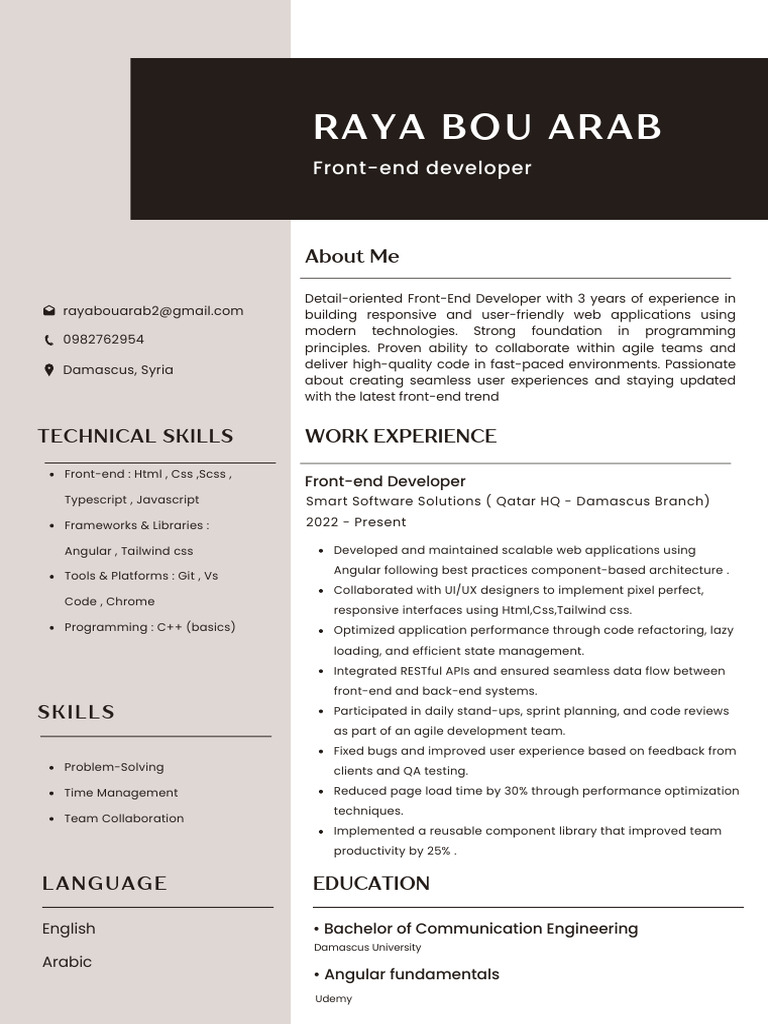 Simple Professional CV Resume 20250903 005320 0000-1 | PDF | Software ...