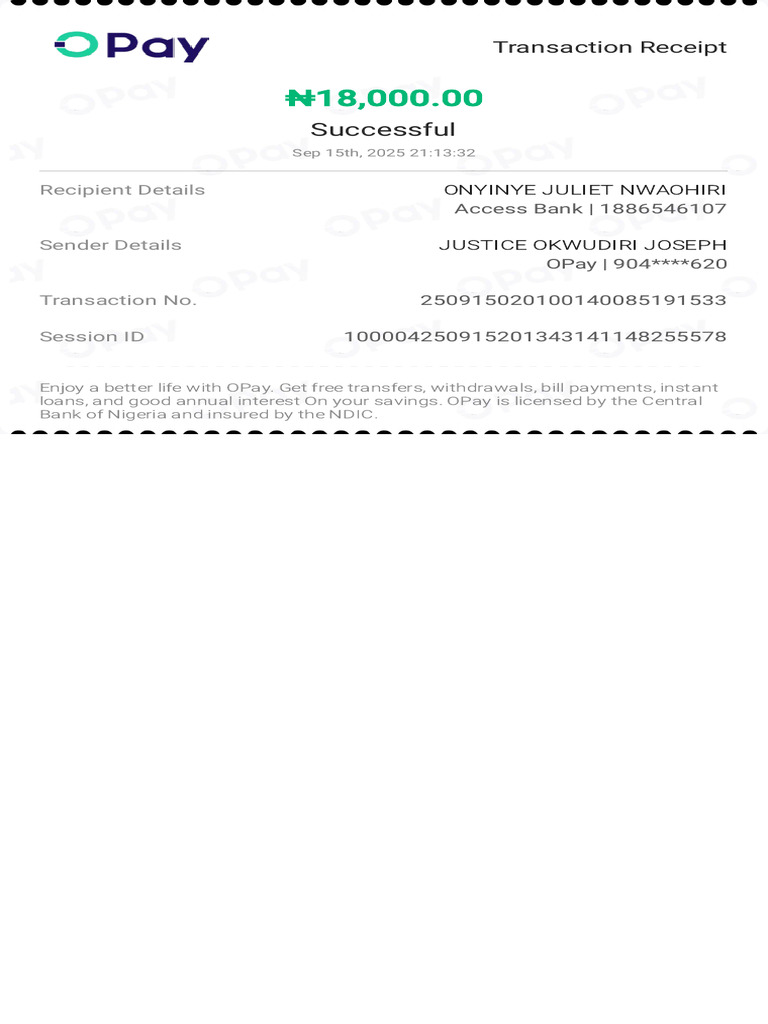Transaction Receipt-250915020100140085191533 | PDF