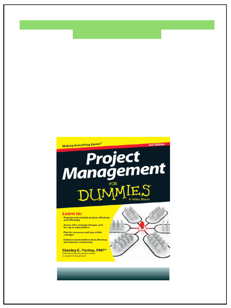 Project Management For Dummies 1st Edition Edition Portny PDF Version ...