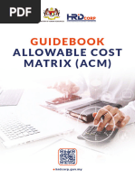 HRD Corp Allowable Cost Matrix Guide | PDF | Receipt | Employment
