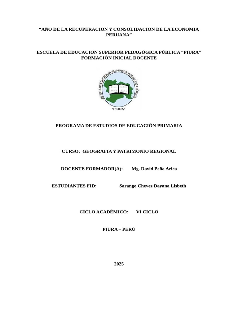 Trabajo Final Historia Dayana Sarango Chevez | PDF | Sustentabilidad ...