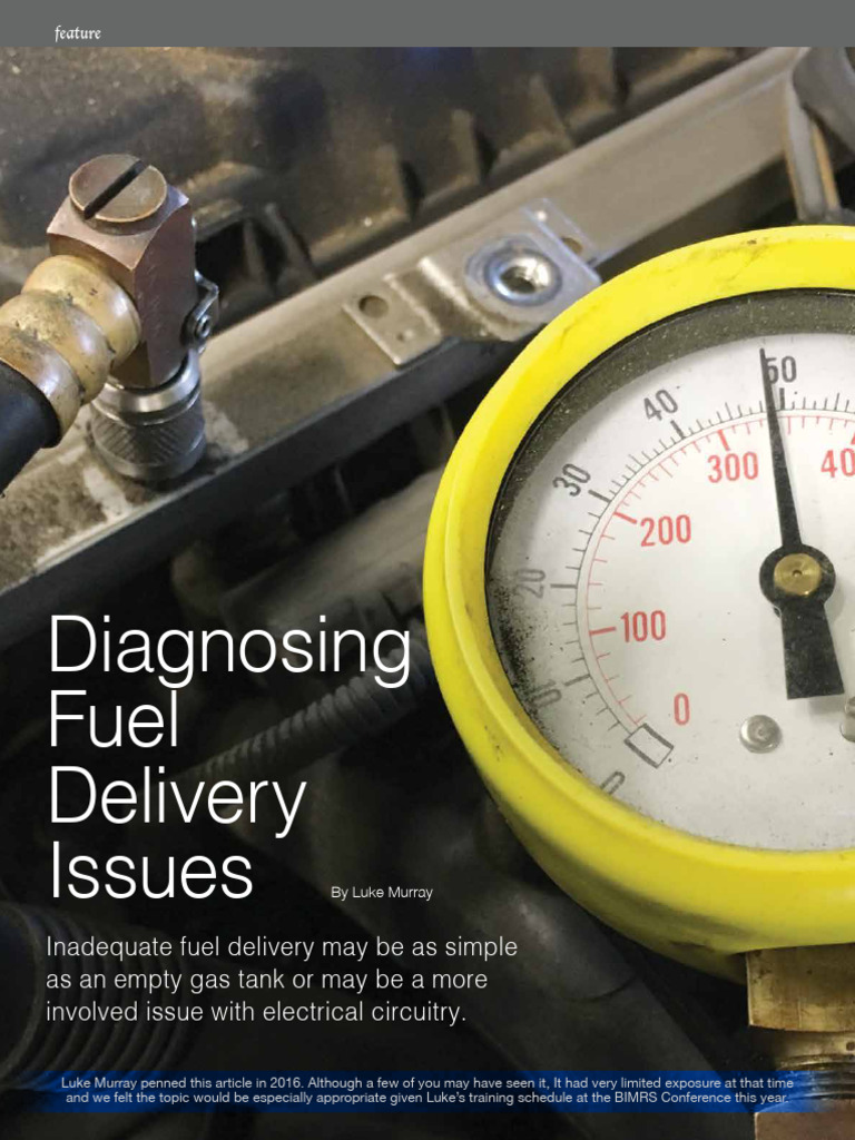 Diagnosing Fuel Delivery Issues | PDF | Voltage | Electrical Connector