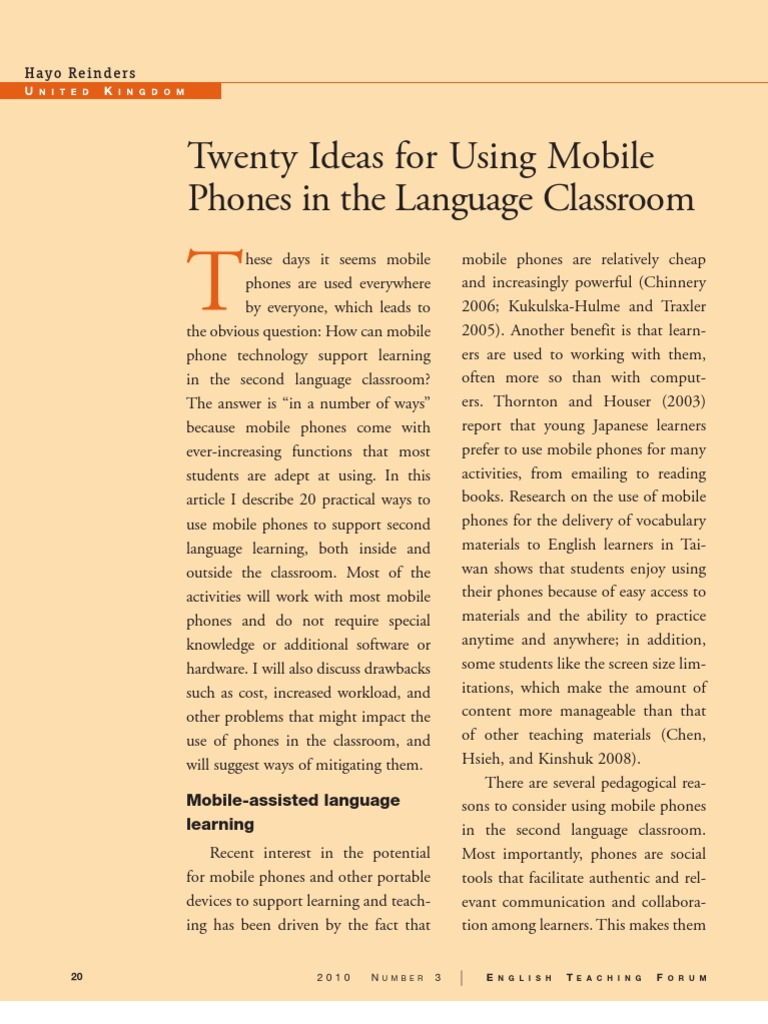 20 Ideas On Using Mobile Phones | PDF | Text Messaging | Twitter