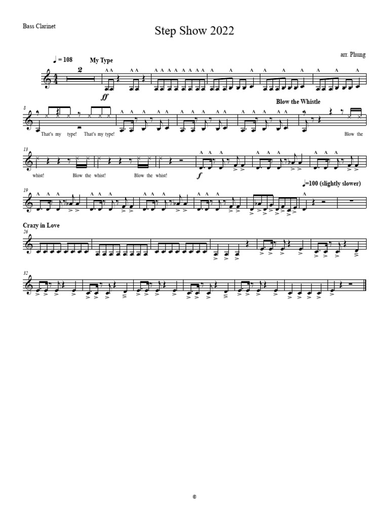 Step Show - Bass Clarinet | PDF