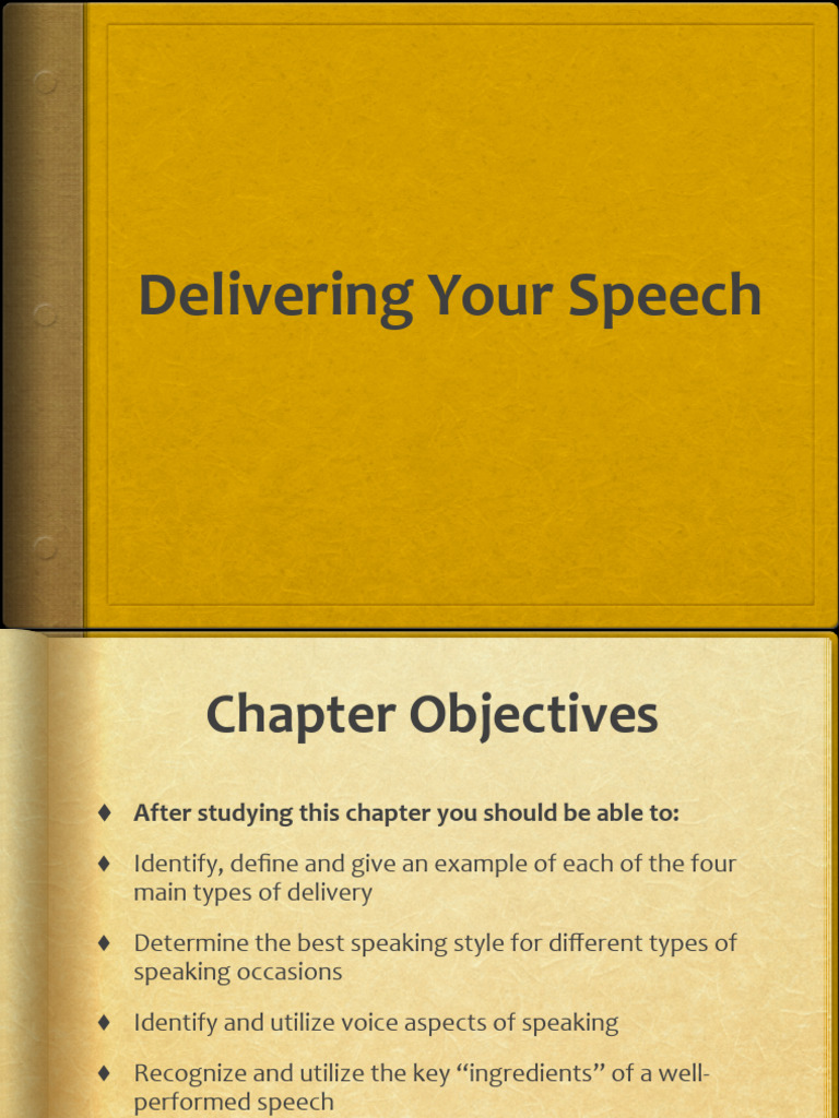 Delivering Speech | PDF | Nonverbal Communication | Speech