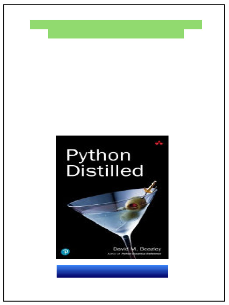 Python Distilled Developer s Library 1st Edition David Beazley full ...