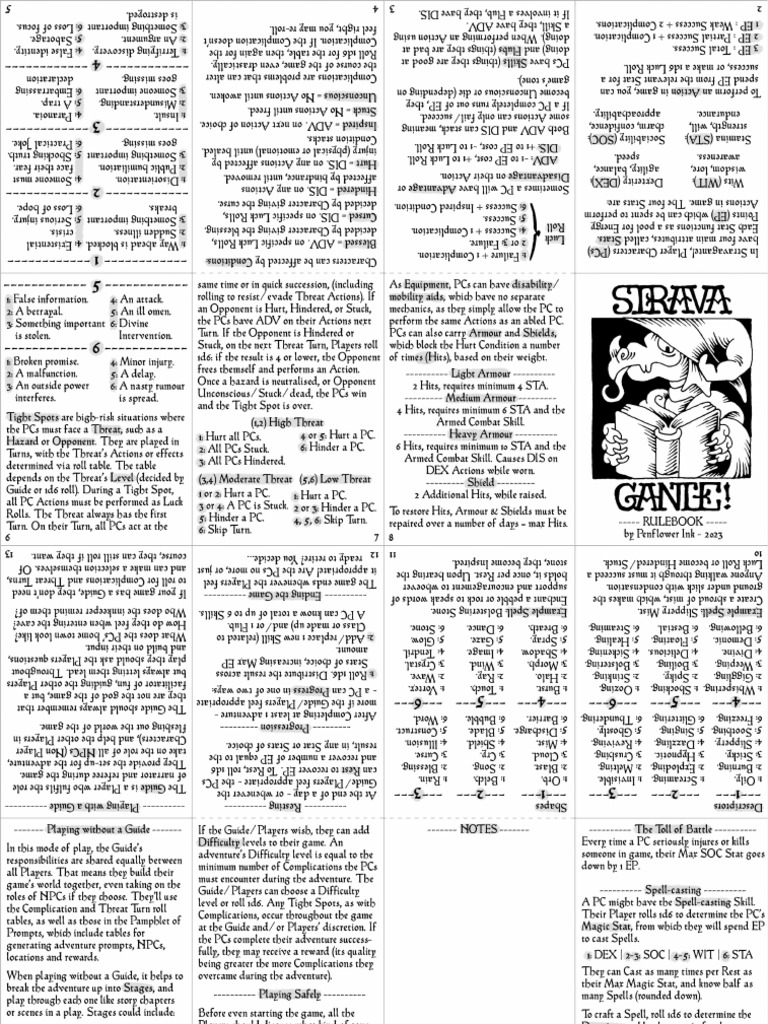 Rulebook Booklet (Reversible) | PDF