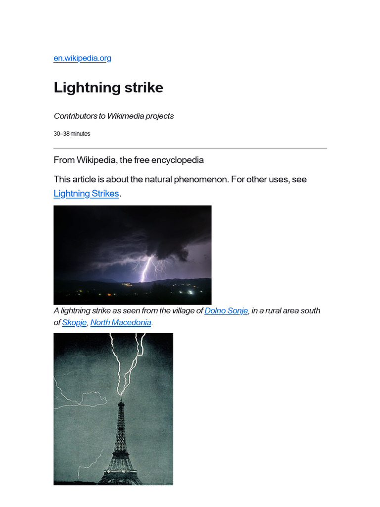 Understanding Lightning Strikes and Effects | PDF | Lightning | Electricity