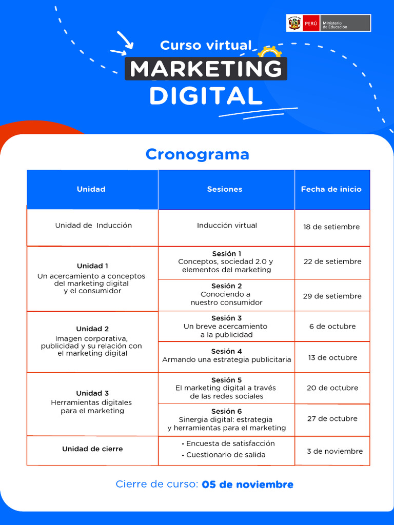 Cronograma Marketing Digital G3-1 | PDF