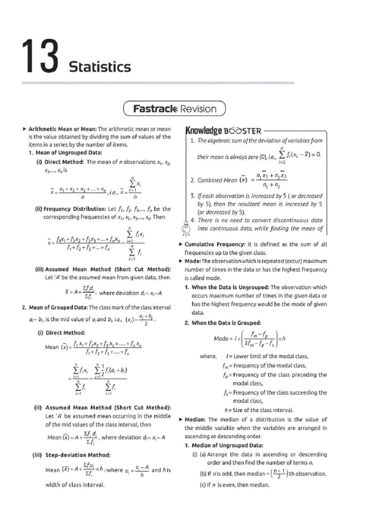 Statistics Important Qns Pdf