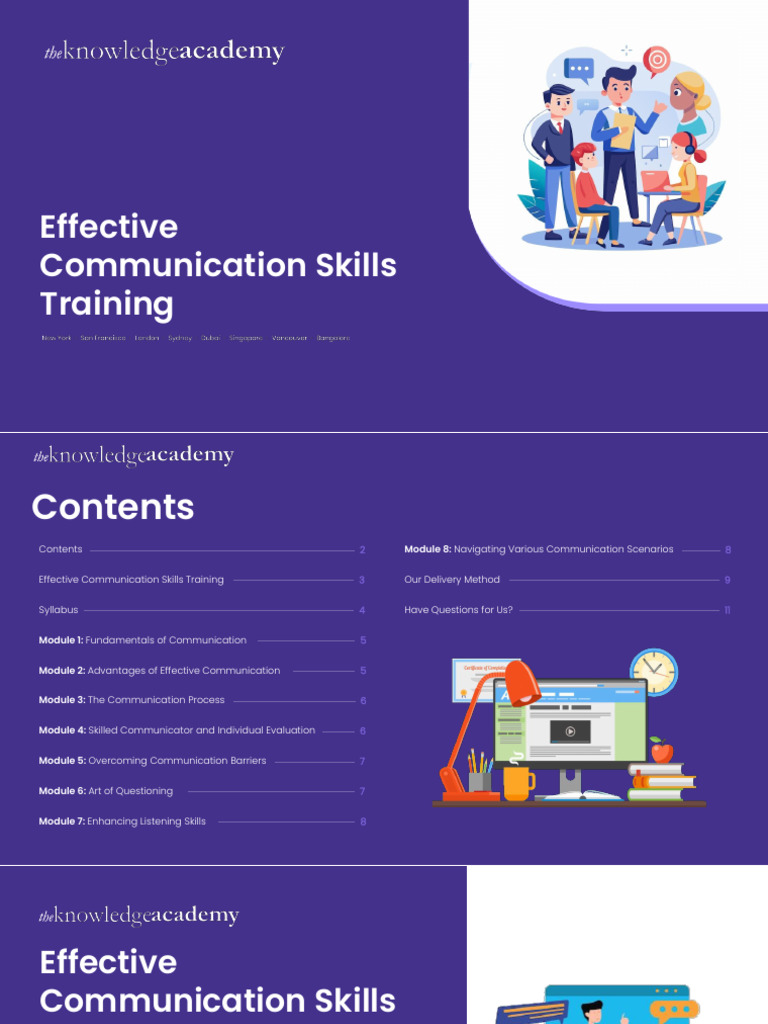 Effective Communication Skills Training | PDF | Communication ...