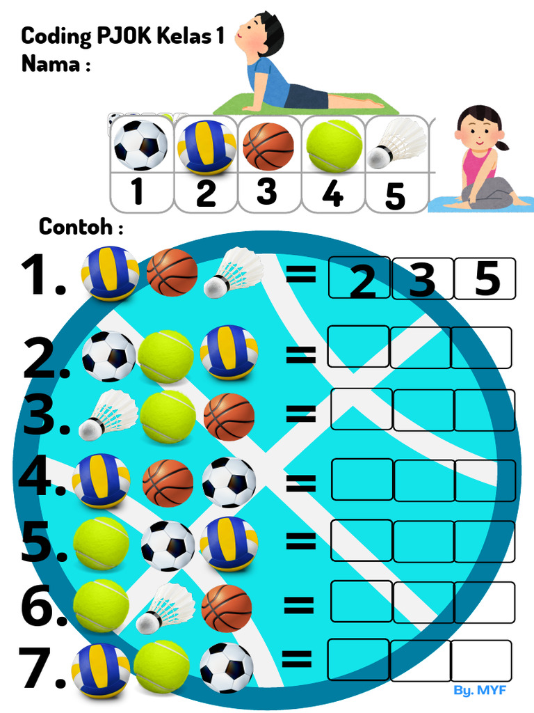 Coding PJOK Kelas 1 | PDF