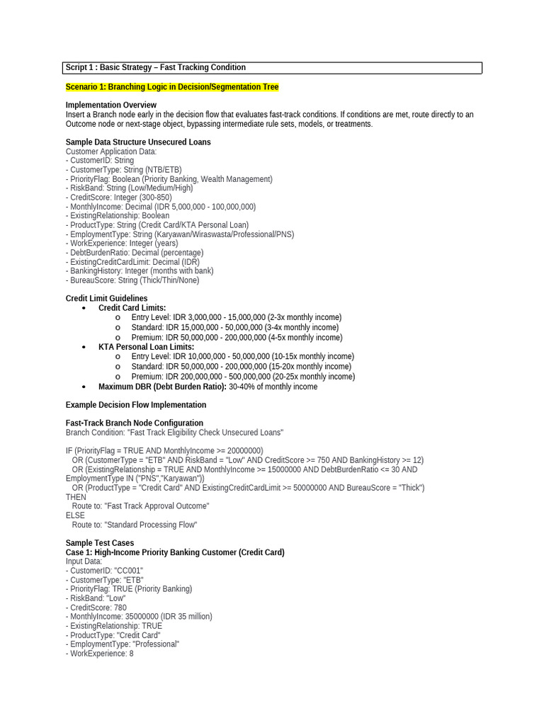 Basic Strategy - Fast Tracking Approval | PDF | Loans | Boolean Data Type