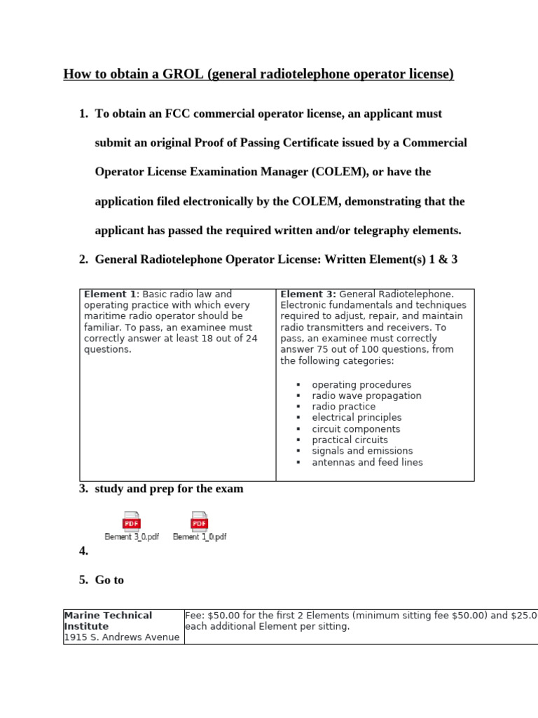 How To Obtain A GROL (General Radiotelephone Licesnce) Updated Version ...
