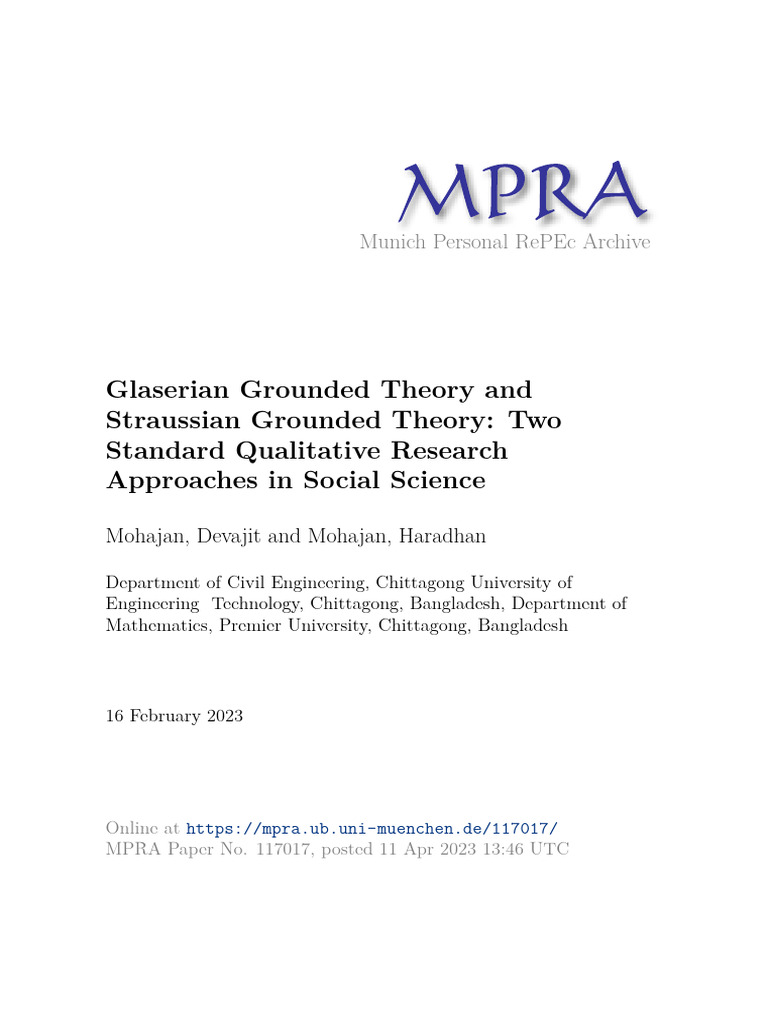 Glaserian vs. Straussian Grounded Theory | PDF | Methodology | Science