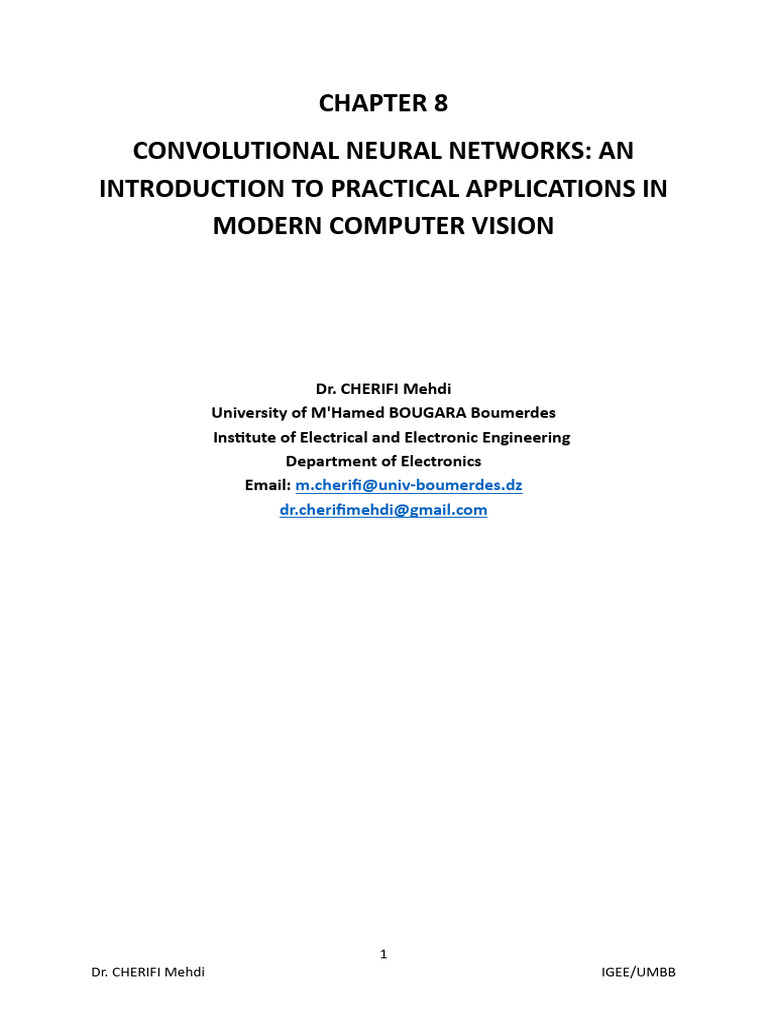 Chapter 8 - Convolutional Neural Networks - An Introduction To ...