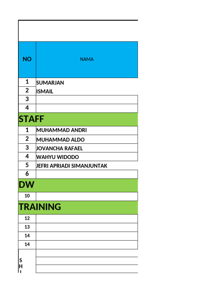 Engineering Staff Shift Schedule | PDF | Leave Of Absence | Working Time
