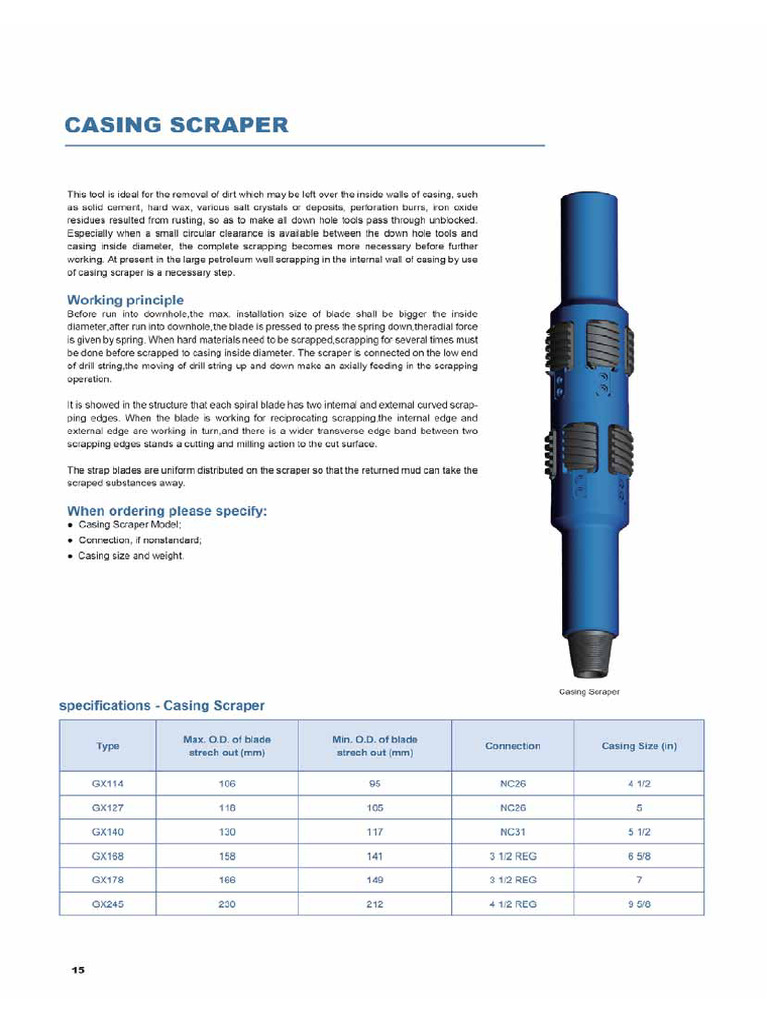 Casing Scraper | PDF