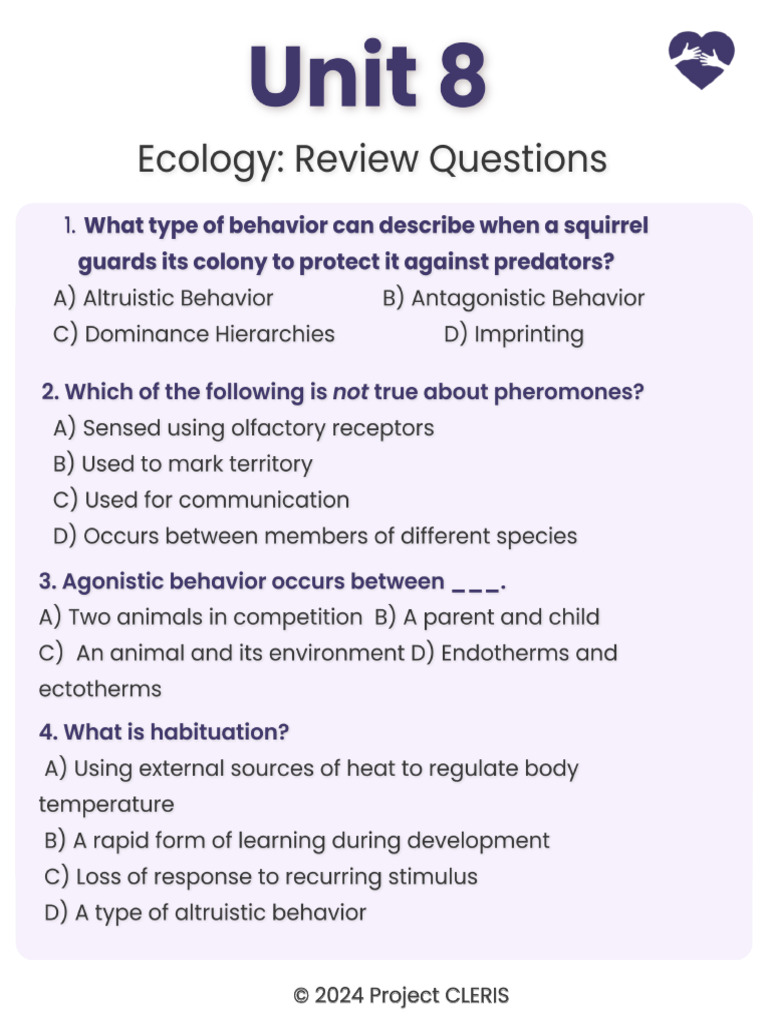 Unit 1 - AP Biology Review Sheet Template | PDF