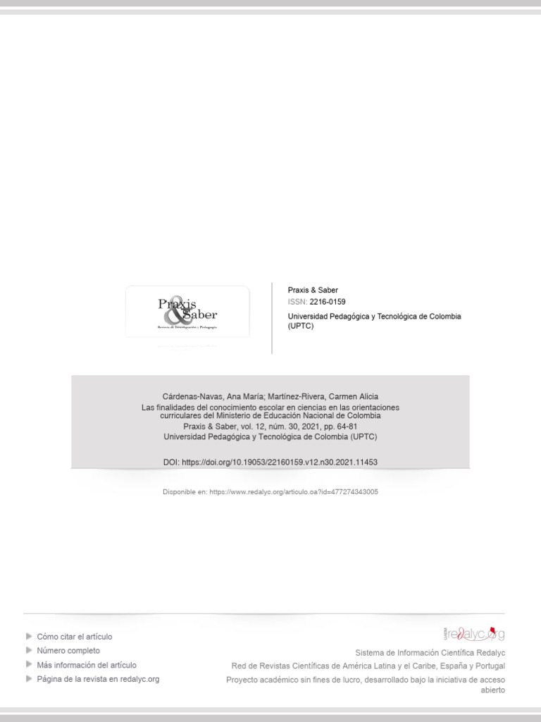 Tema I Clase 2 Lectura Complementaria 2 1. Art Las Finalidades Del Conocimiento Escolar en ...